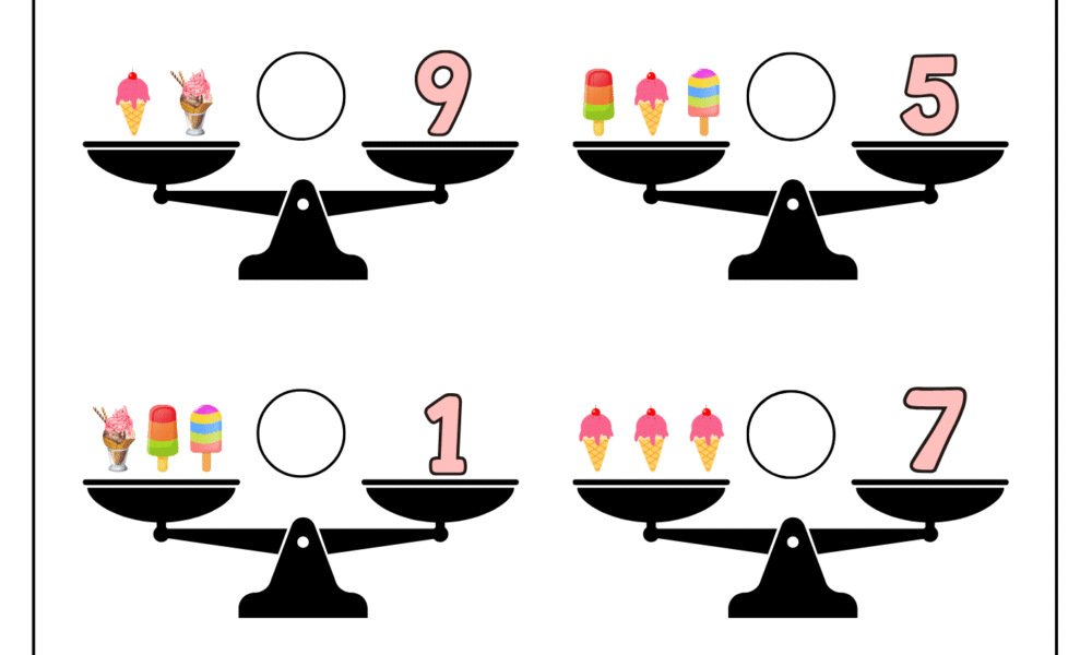 Compare The Weight Activity With Numbers – SHOP