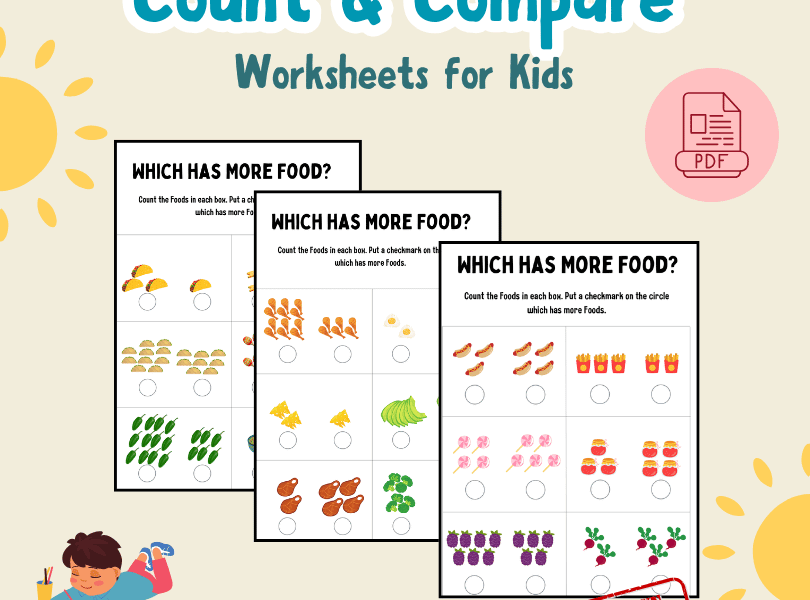 Count and Compare Worksheet – SHOP
