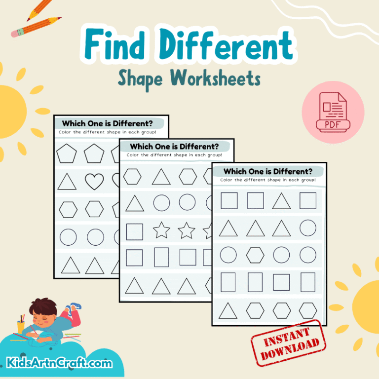 Find the Different Shape Worksheet – SHOP