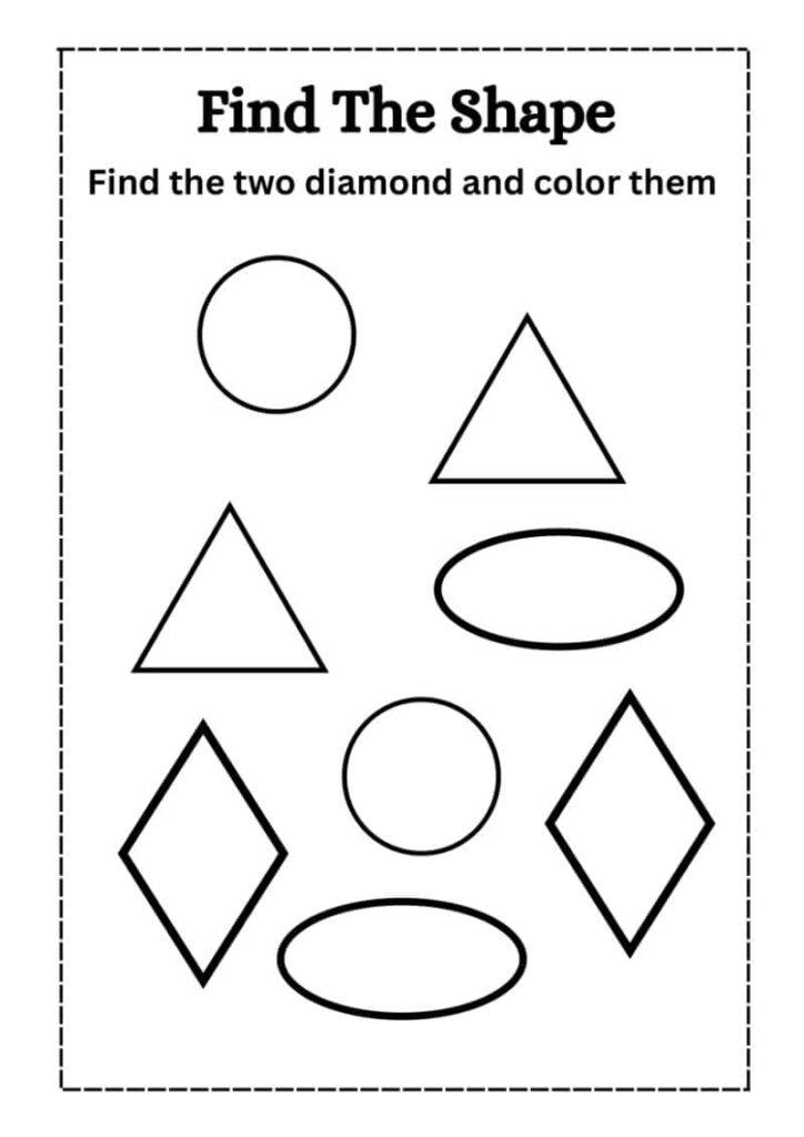 Find the Shapes Worksheet – SHOP