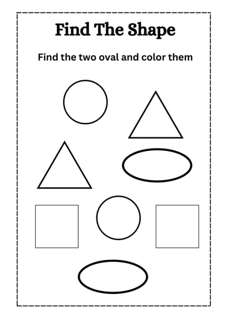 Find the Shapes Worksheet – SHOP