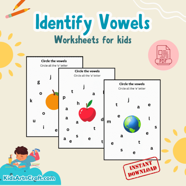 Identify the Vowels Worksheet – SHOP