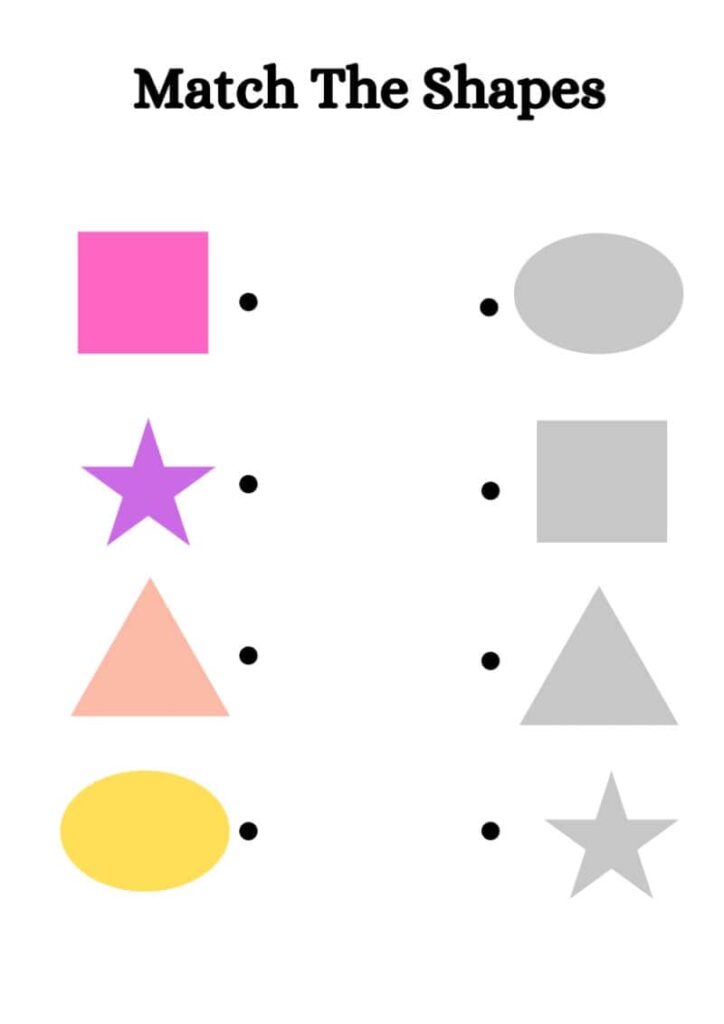 Match Shapes with Shadow Worksheet – SHOP