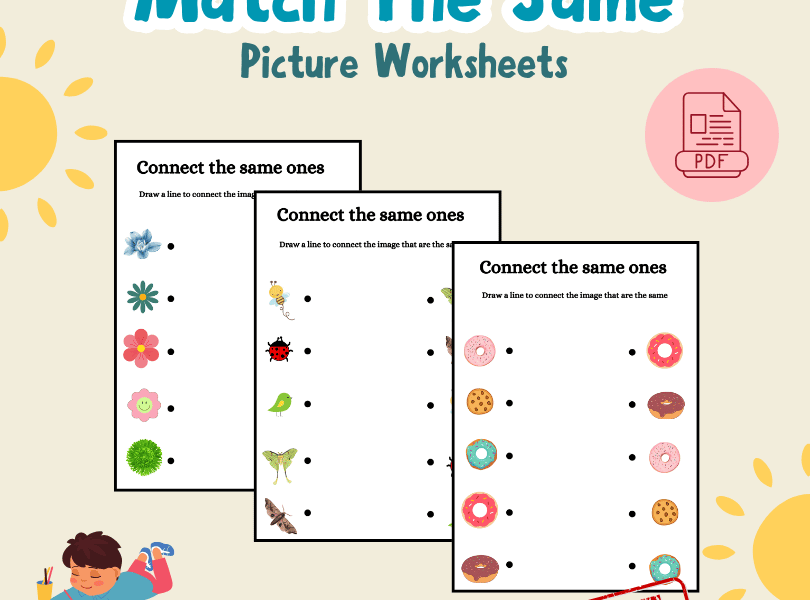 Match The Same Picture Worksheet – SHOP
