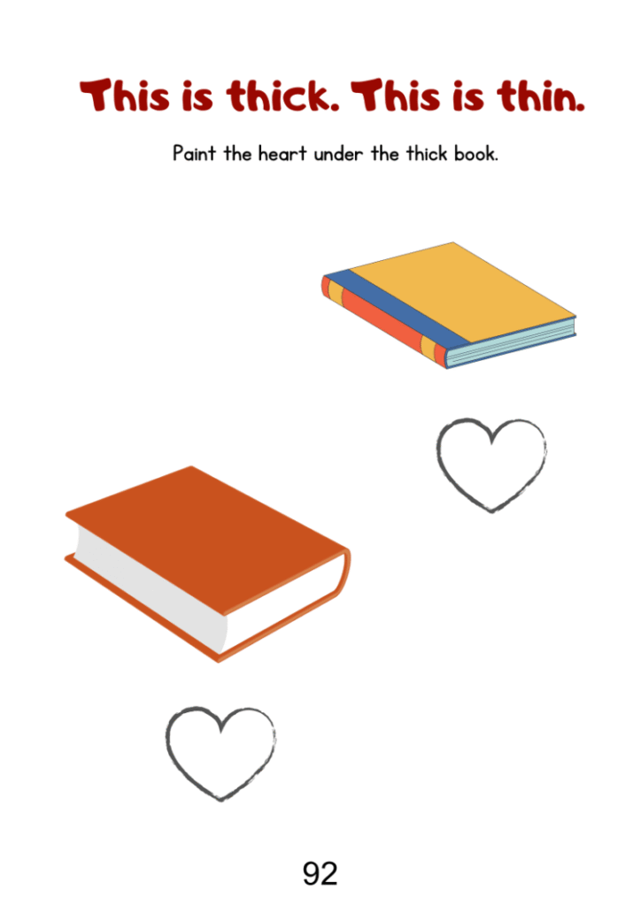 Thick or Thin Worksheet – SHOP